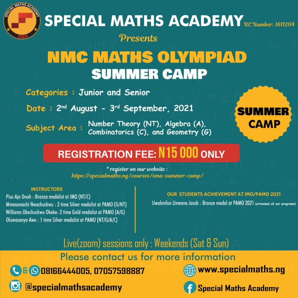 Problem Corner - Special Maths Academy