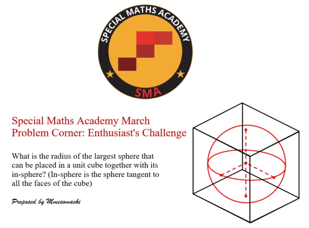 Problem Corner - Special Maths Academy
